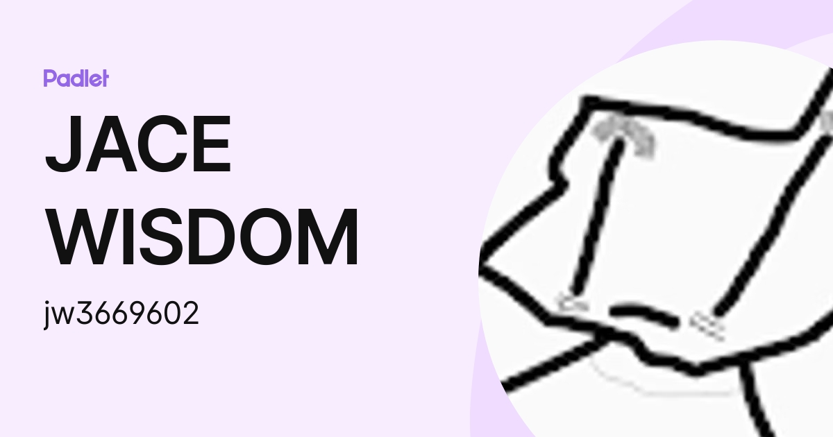 JACE WISDOM (jw3669602) profile | Padlet
