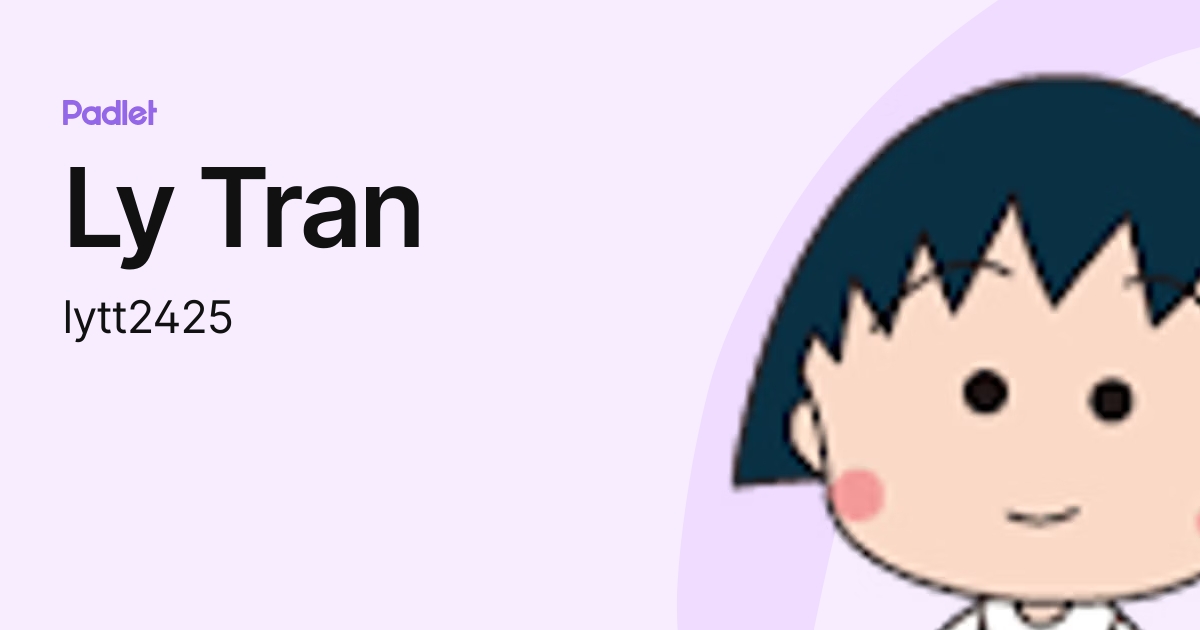 Ly Tran (lytt2425) profile | Padlet