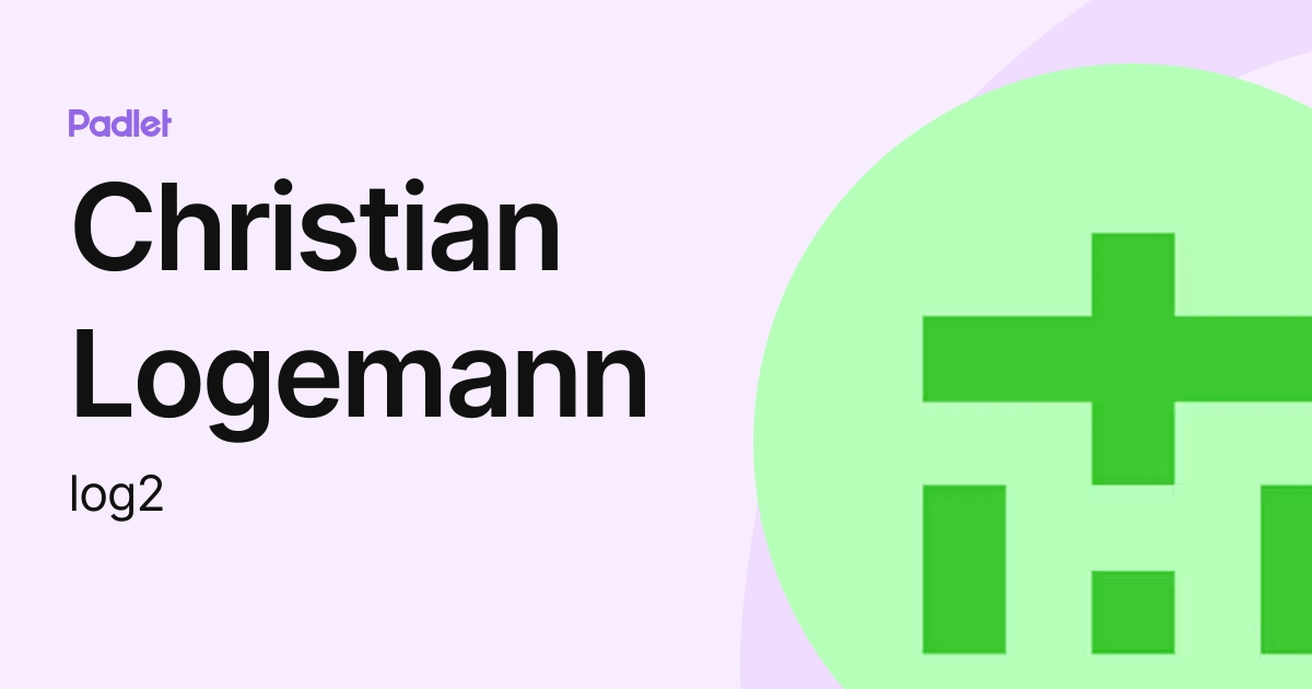 Christian Logemann (log2) profile | Padlet