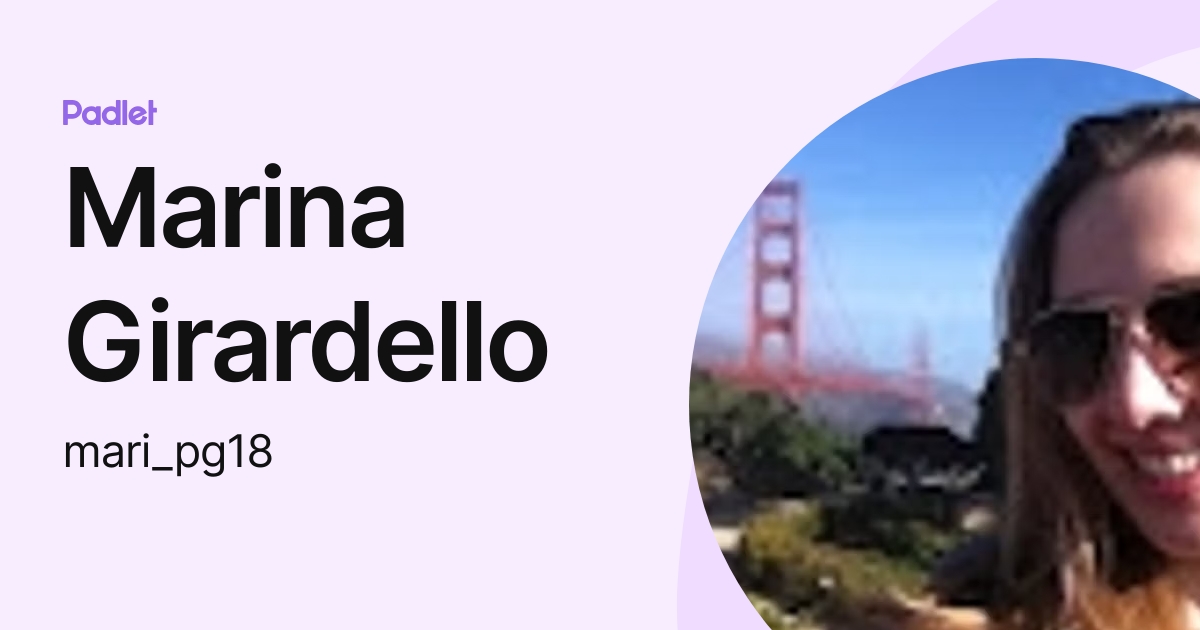 Marina Girardello (mari_pg18) profile | Padlet