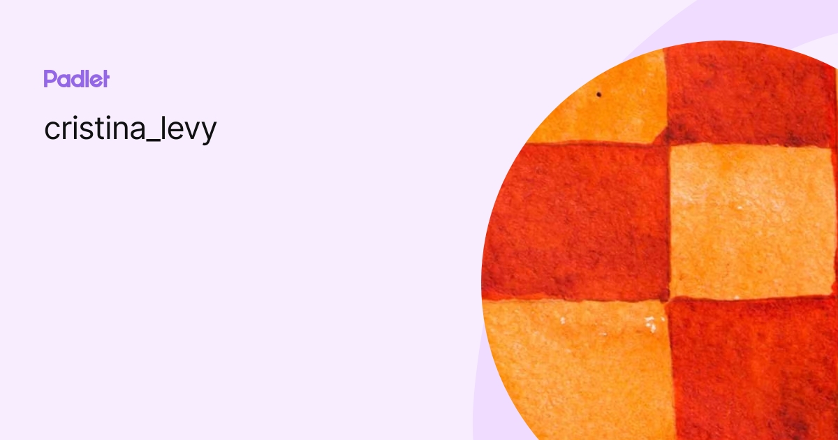 Cristina Levy Profile Padlet
