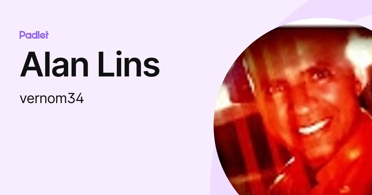 Alan Lins (vernom34) profile | Padlet