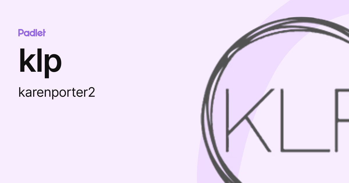 klp (klporter) profile | Padlet