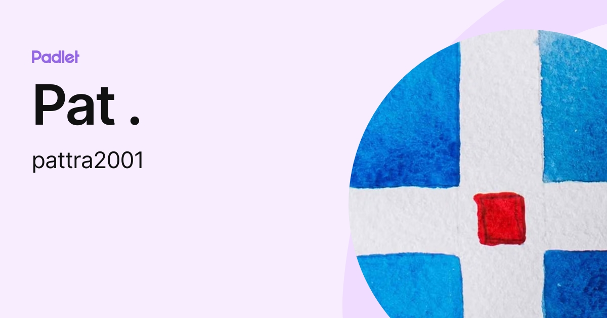 Pat . (pattra2001) profile | Padlet