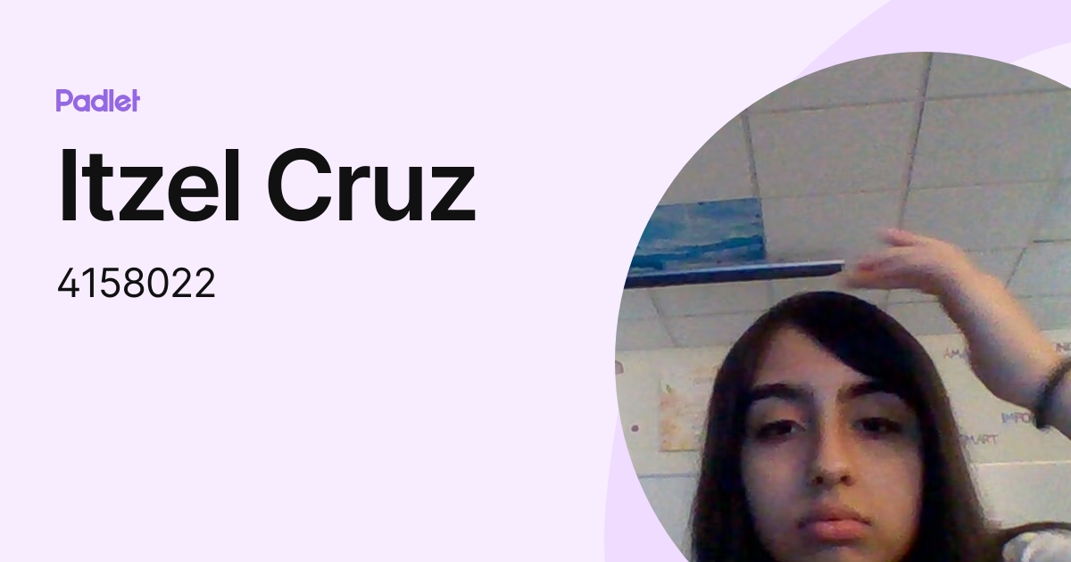 Itzel Cruz (4158022) profile | Padlet