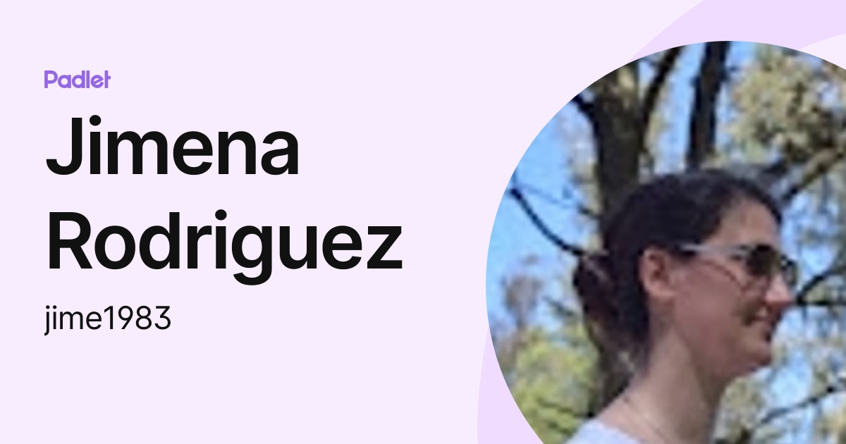 Jimena Rodriguez (jime1983) profile | Padlet