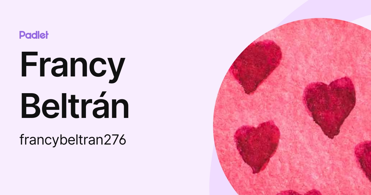Francy Beltrán (francybeltran276) profile | Padlet