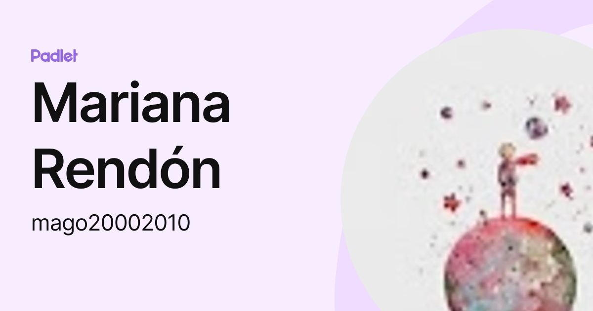 Mariana Rendón (mago20002010) profile | Padlet