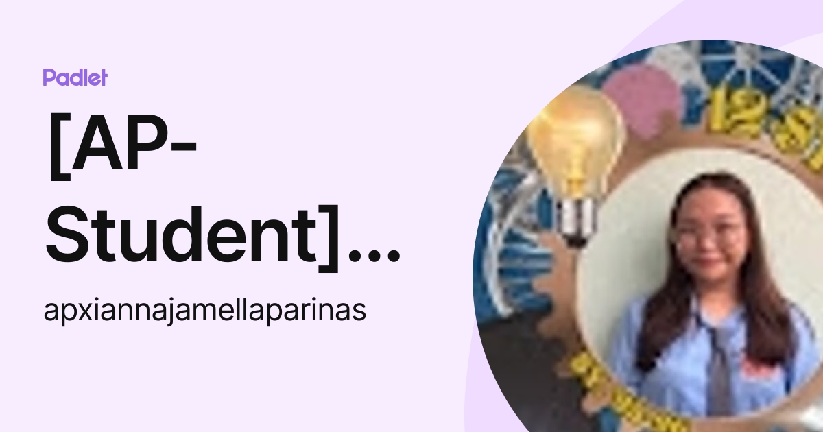 [AP-Student] Xianna Jamella Parinas (apxiannajamellaparinas) profile ...