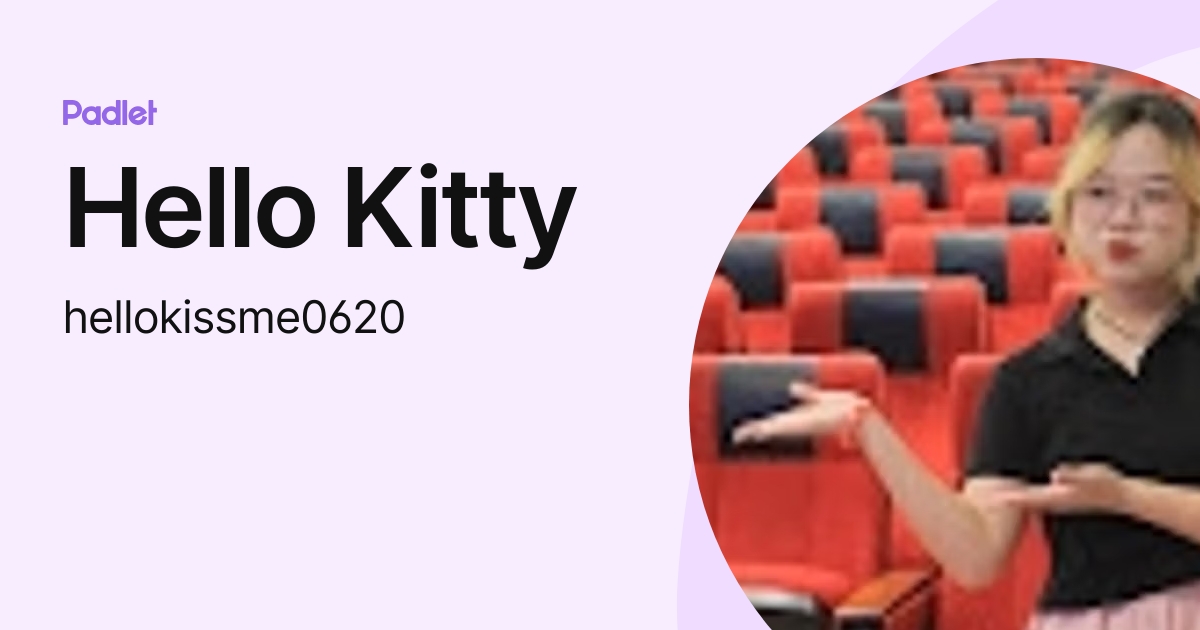 Hello Kitty (hellokissme0620) profile | Padlet
