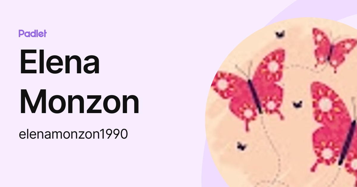 Elena Monzon (elenamonzon1990) profile | Padlet