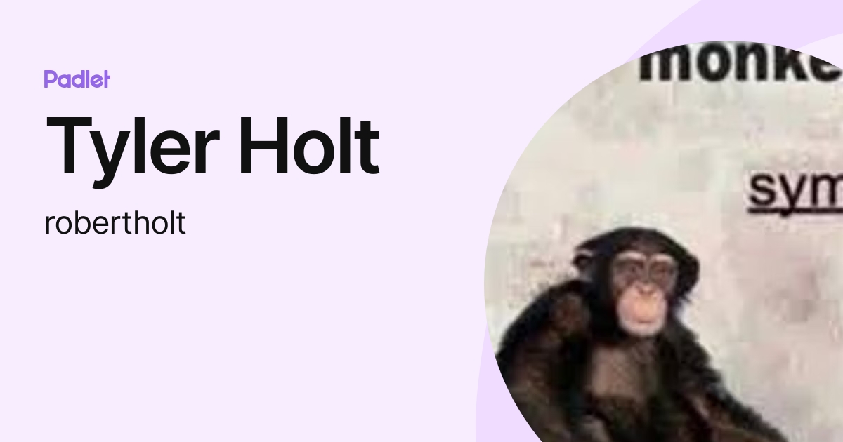Tyler Holt (robertholt) profile | Padlet