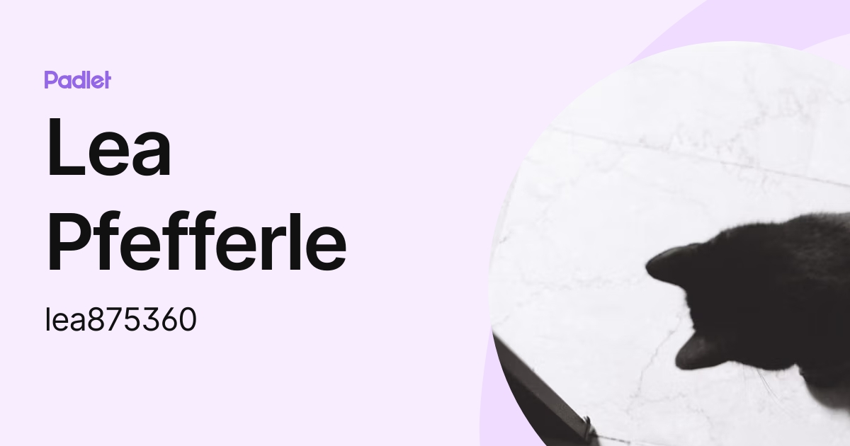 Lea Pfefferle (lea875360) profile | Padlet