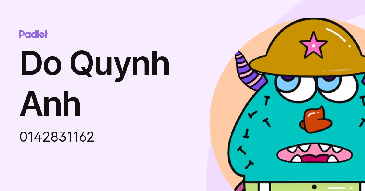 Do Quynh Anh (0142831162) profile | Padlet