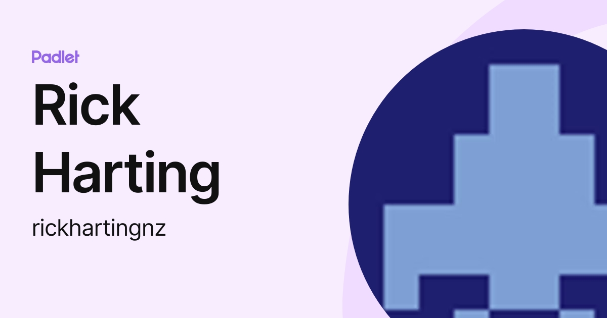 Rick Harting (rickhartingnz) profile | Padlet
