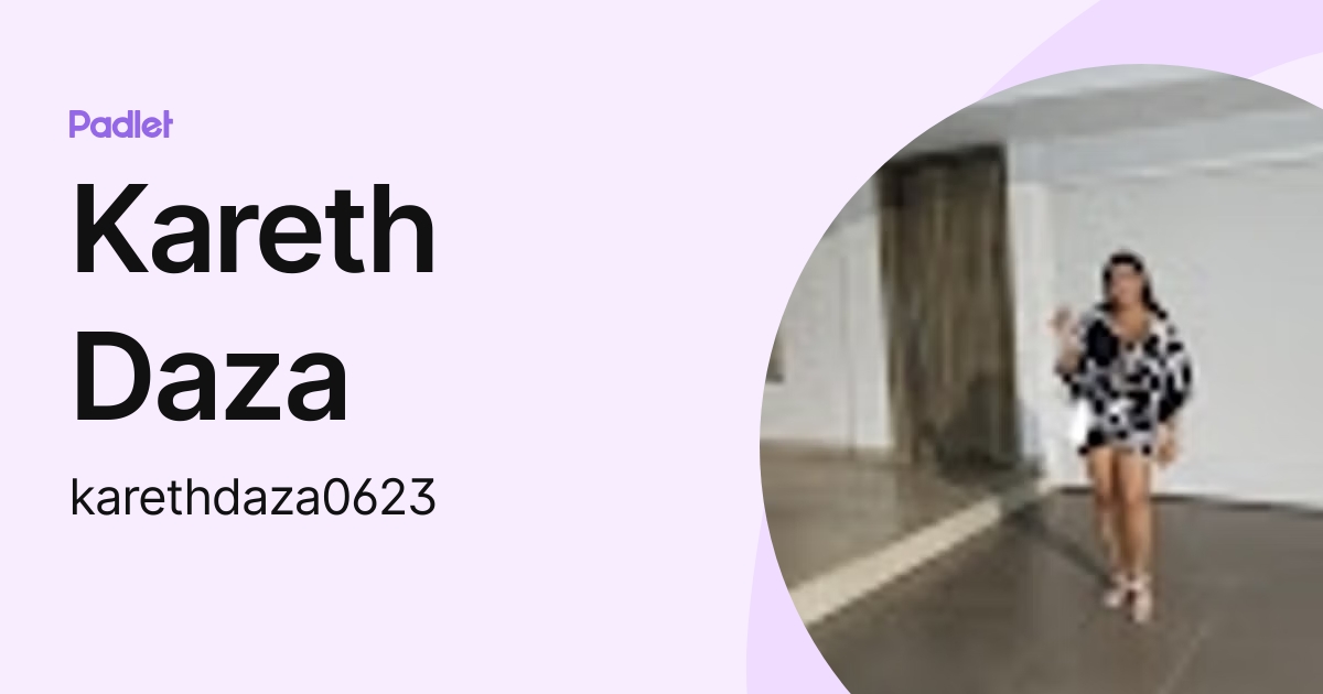 Kareth Daza (karethdaza0623) profile | Padlet