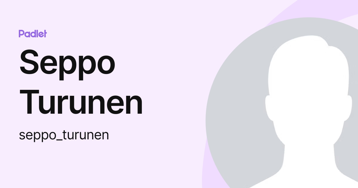 Seppo Turunen (seppo_turunen) profile | Padlet
