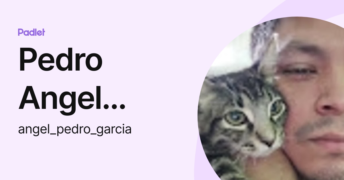 Pedro Angel Garcia Ambrosio (angel_pedro_garcia) profile | Padlet