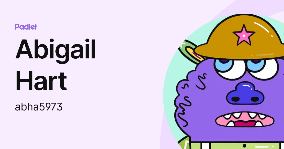 Abigail Hart (abha5973) profile | Padlet