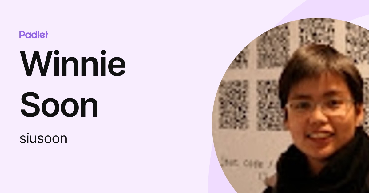 Winnie Soon (siusoon) profile | Padlet
