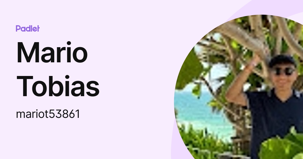 Mario Tobias (mariot53861) profile | Padlet