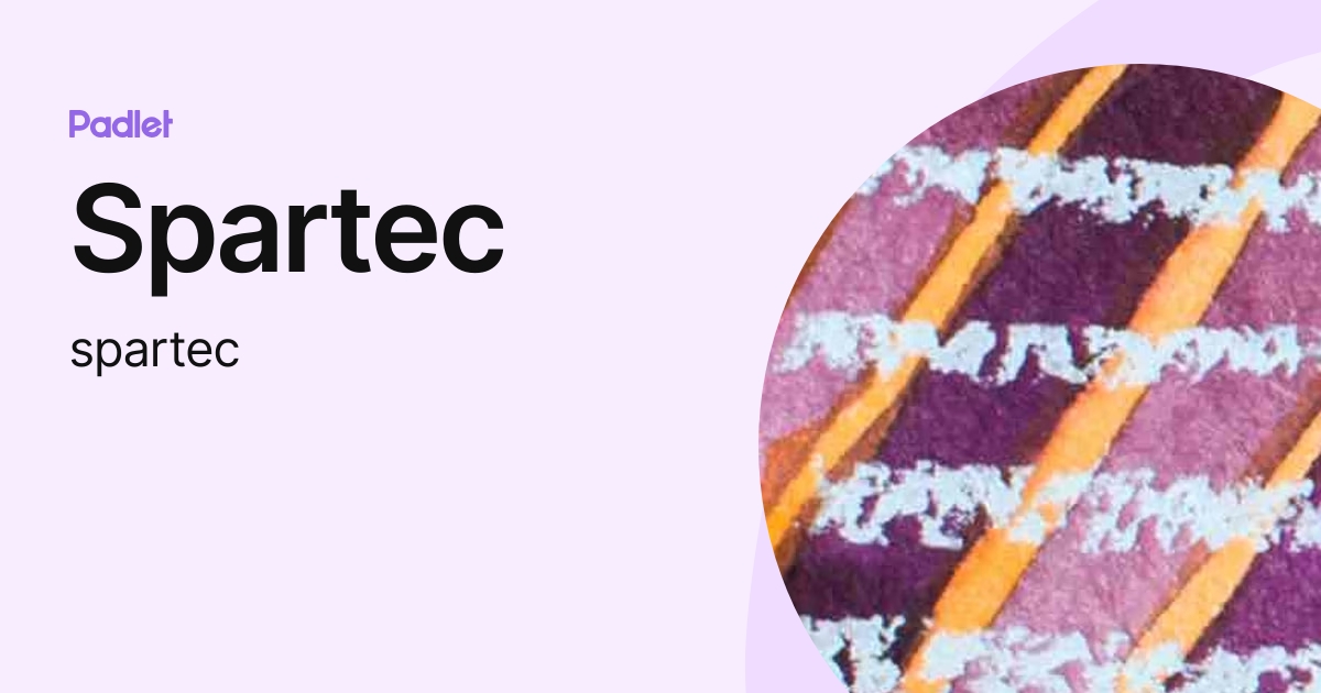 Spartec (spartec) profile | Padlet
