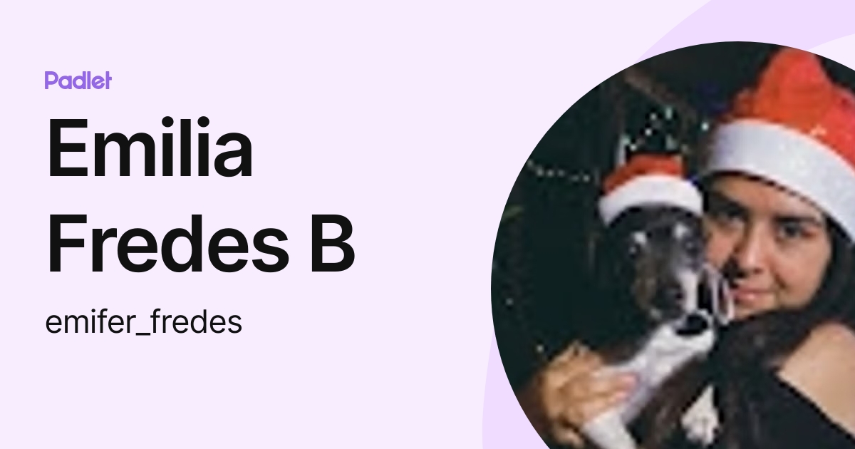 Emilia Fredes B (emifer_fredes) profile | Padlet