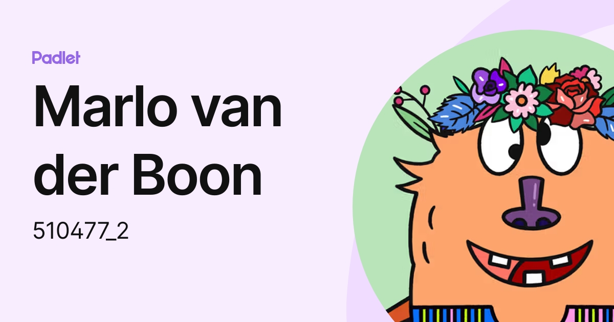 Marlo van der Boon (510477_2) profile | Padlet