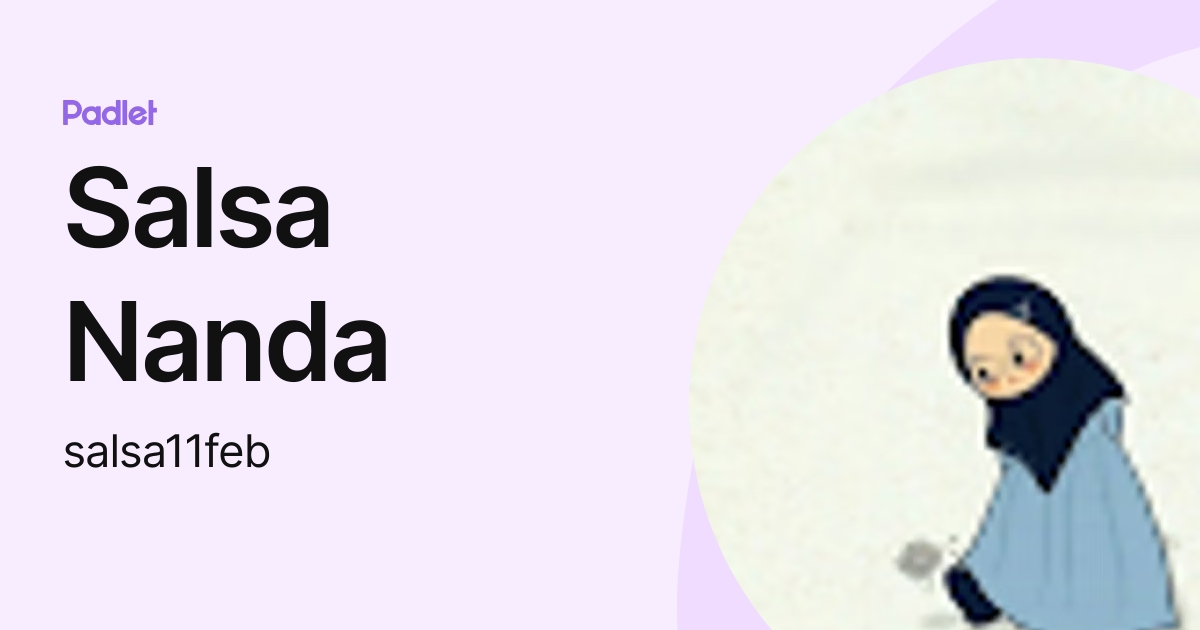 Salsa Nanda (salsa11feb) profile | Padlet