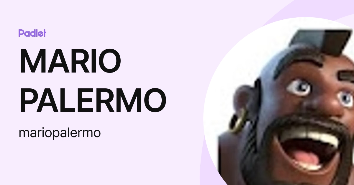 MARIO PALERMO (mariopalermo) profile | Padlet