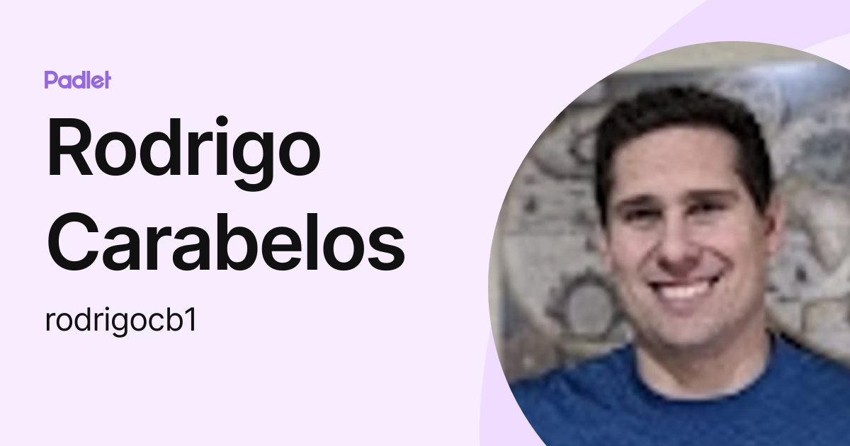 Rodrigo Carabelos (rodrigocb1) profile | Padlet