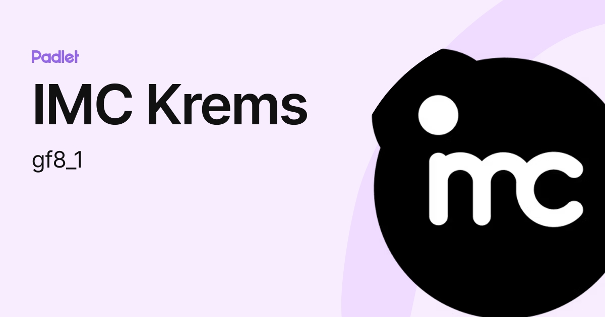 IMC Krems (IMC_FH_Krems) profile | Padlet