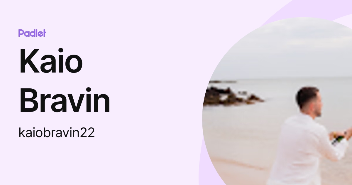 Kaio Bravin (kaiobravin22) profile | Padlet