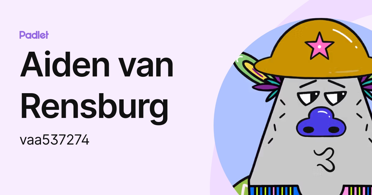 Aiden van Rensburg (vaa537274) profile | Padlet