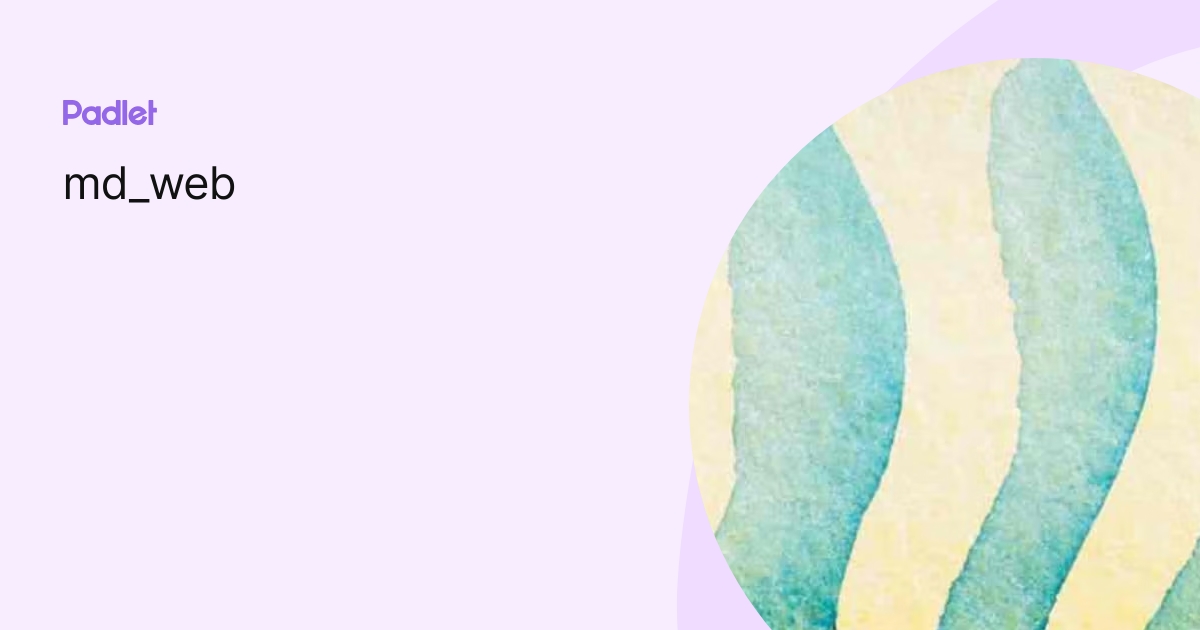Profil de md_web | Padlet