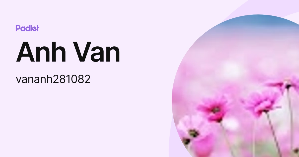 Anh Van (vananh281082) profile | Padlet