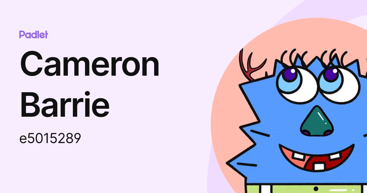 Cam (cameron_barrie) profile | Padlet