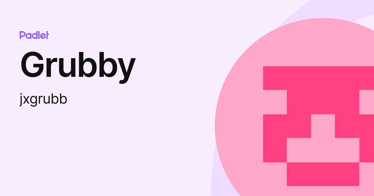 Grubby (jxgrubb) profile | Padlet