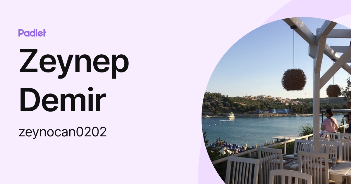 Zeynep Demir (zeynocan0202) profile | Padlet