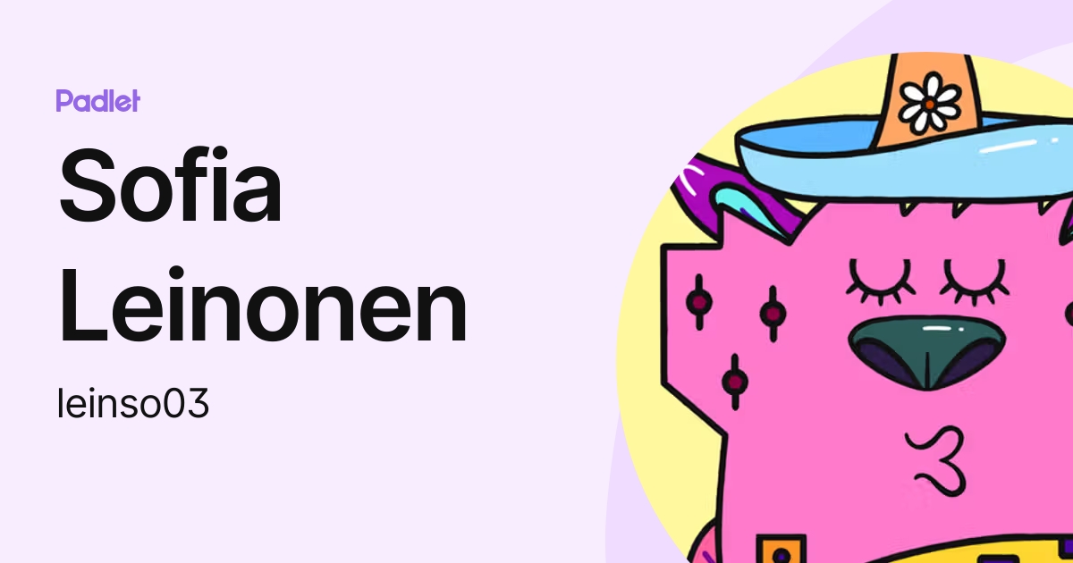Sofia Leinonen (leinso03) profile | Padlet