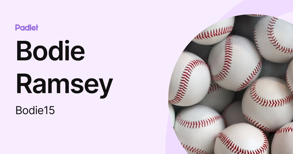 Bodie Ramsey (Bodie15) profile | Padlet