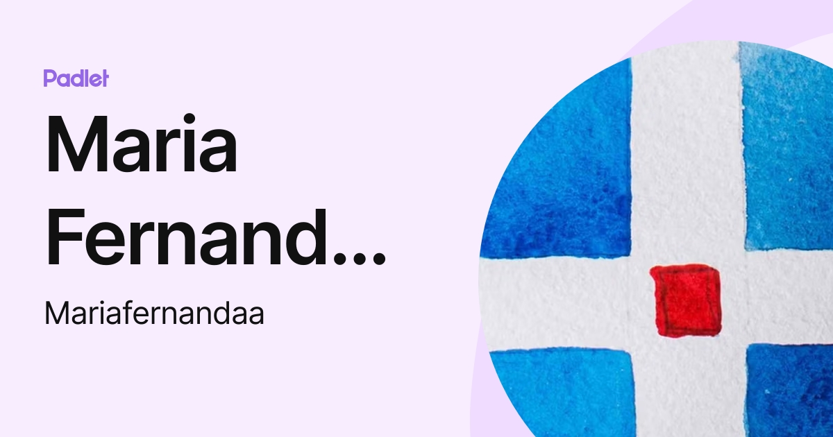 Maria Fernanda Gutierrez (Mariafernandaa) profile | Padlet