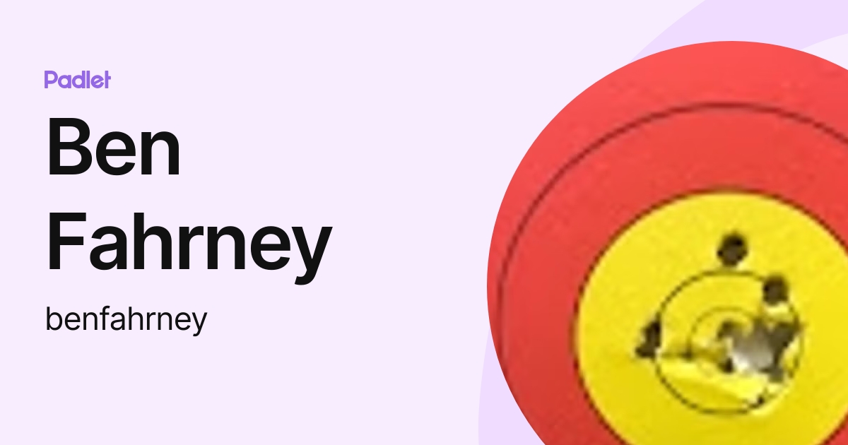 Ben Fahrney (benfahrney) profile | Padlet