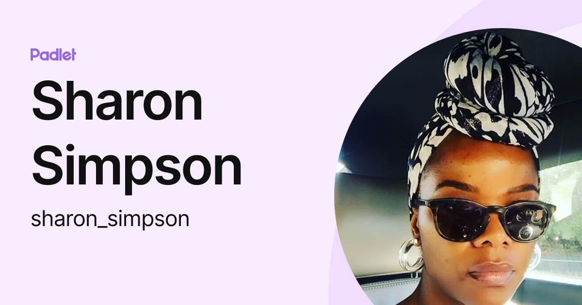Sharon Simpson (sharon_simpson) profile | Padlet