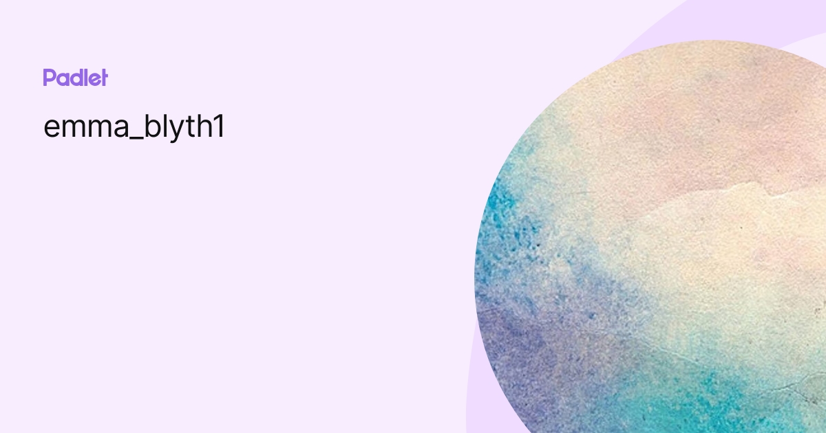 emma_blyth1 profile | Padlet