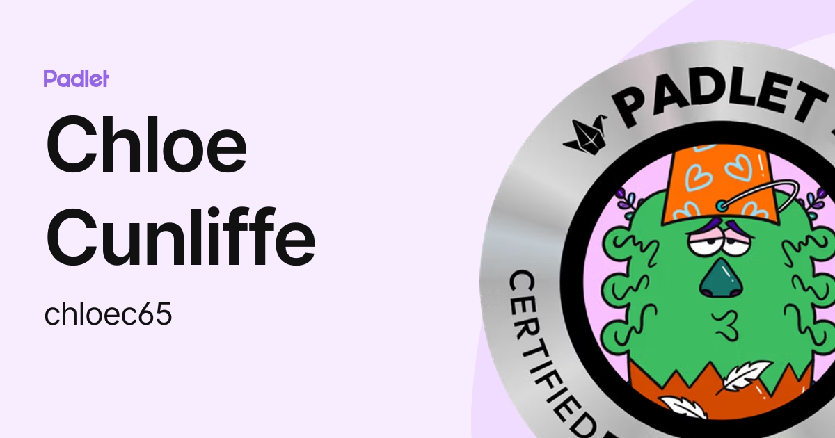 Chloe Cunliffe (chloec65) profile | Padlet