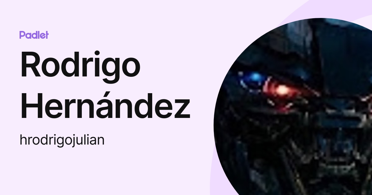 Rodrigo Hernández (hrodrigojulian) profile | Padlet