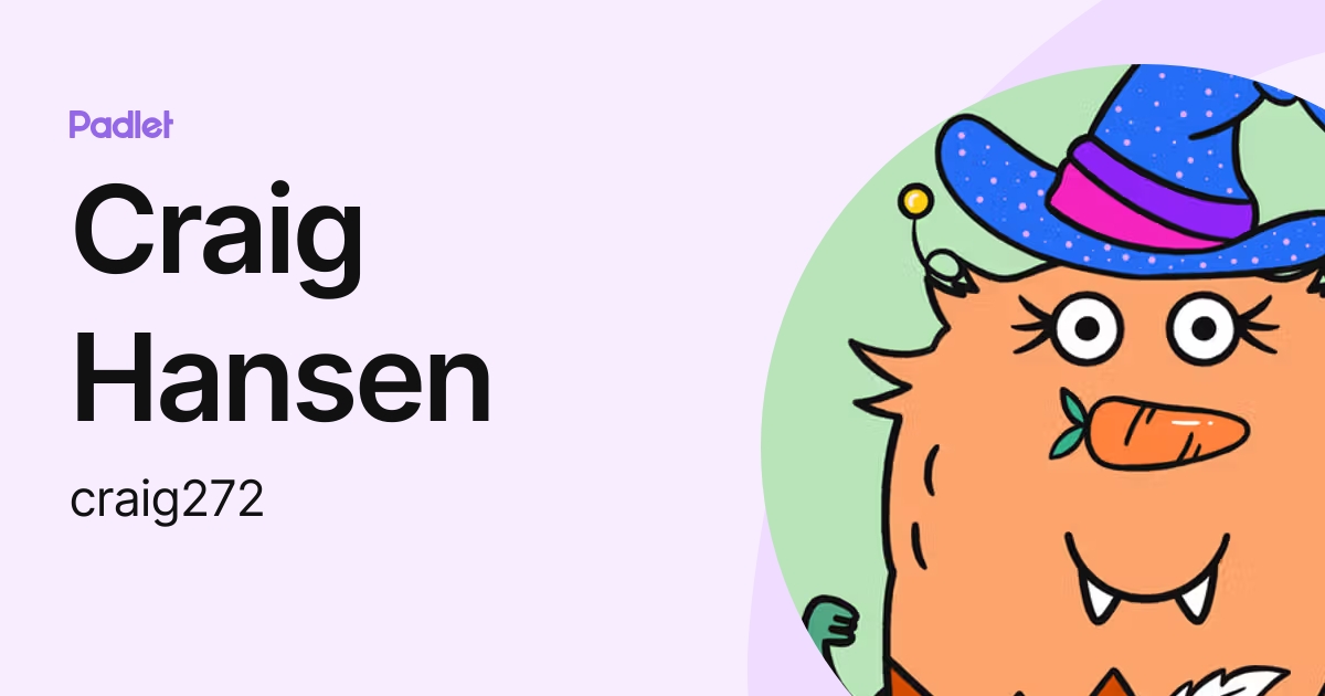 Craig Hansen (craig272) profile | Padlet