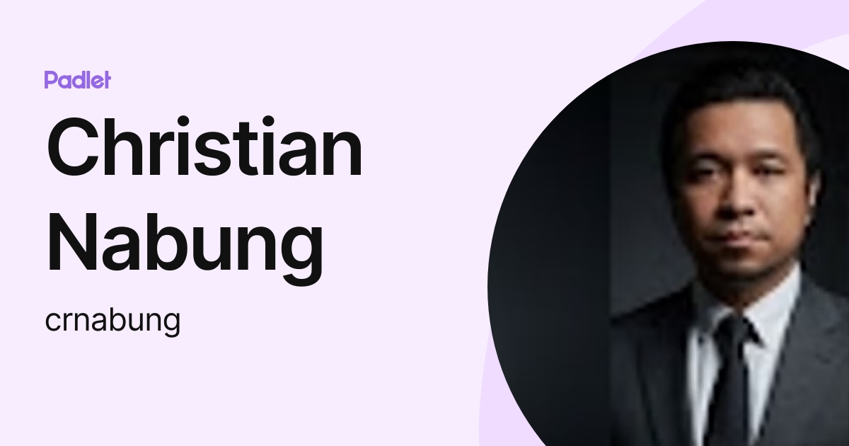 Christian Nabung (crnabung) profile | Padlet