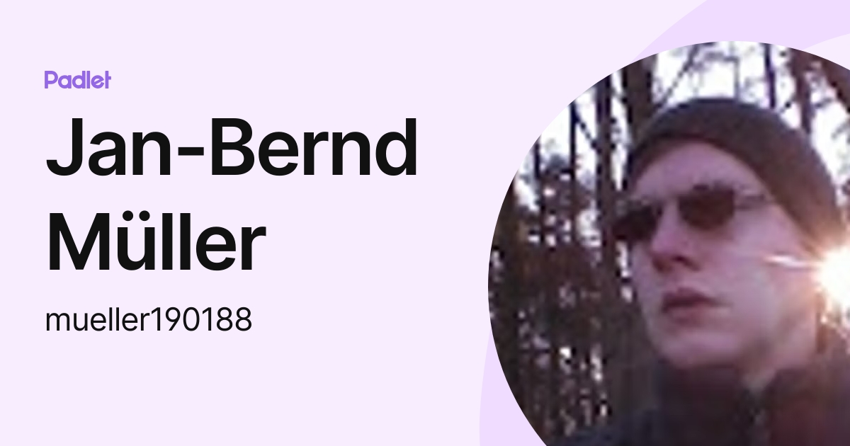 Jan-Bernd Müller (mueller190188) profile | Padlet
